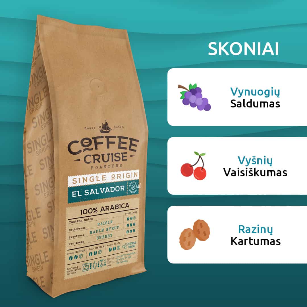 Kavos pupelės Coffee Cruise SWEET BRAZIL 1 kg - Coffeeloft