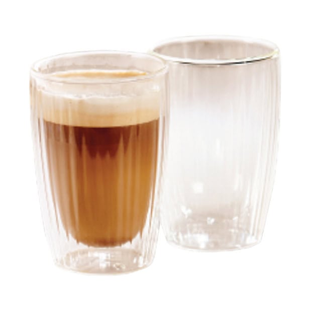 Termo-line stiklinės 350ml AMBER CHEF Stripes 2vnt - Coffeeloft